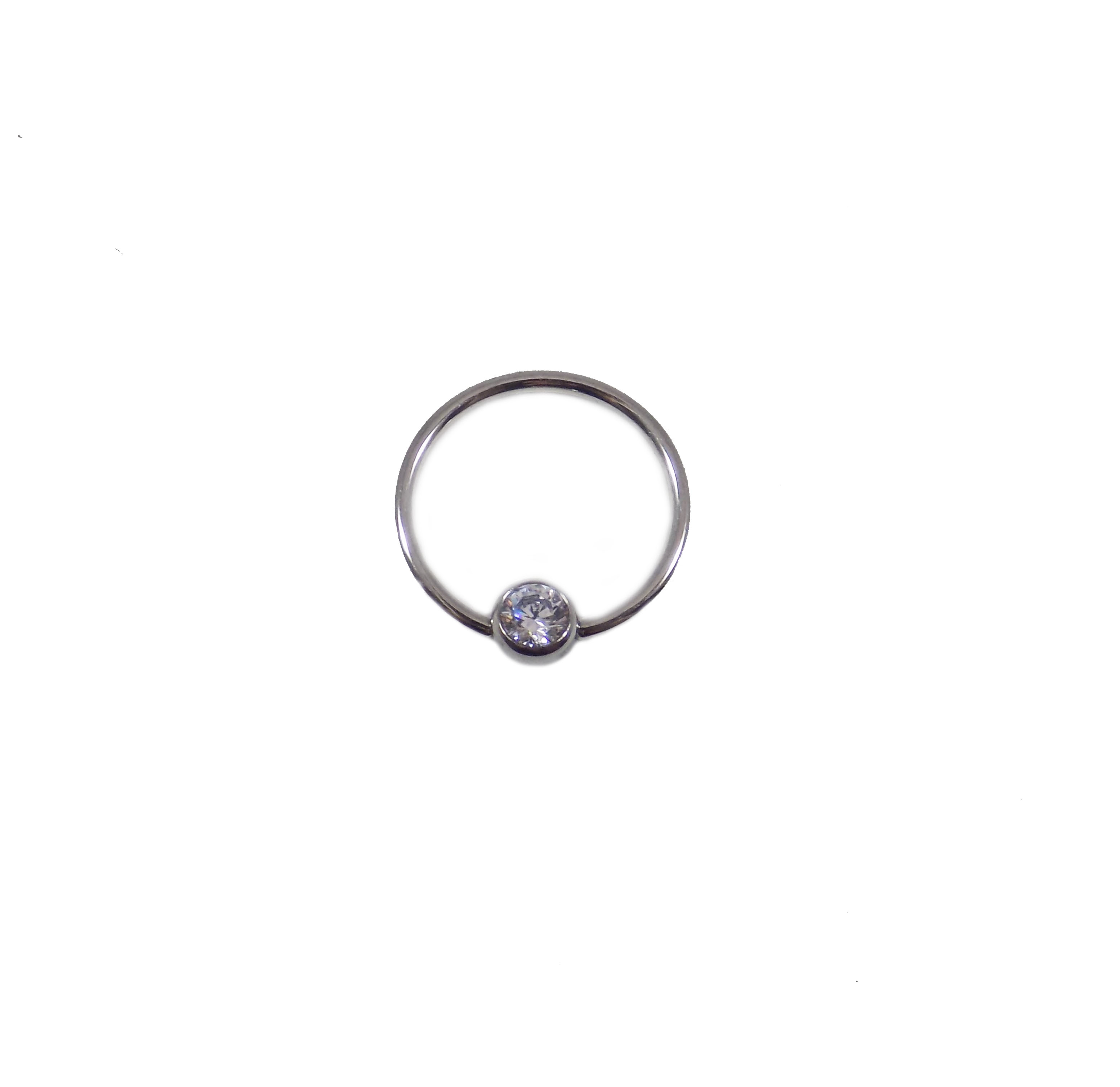 Crystal Clear Captive Bead Ring – Identity Body Piercing