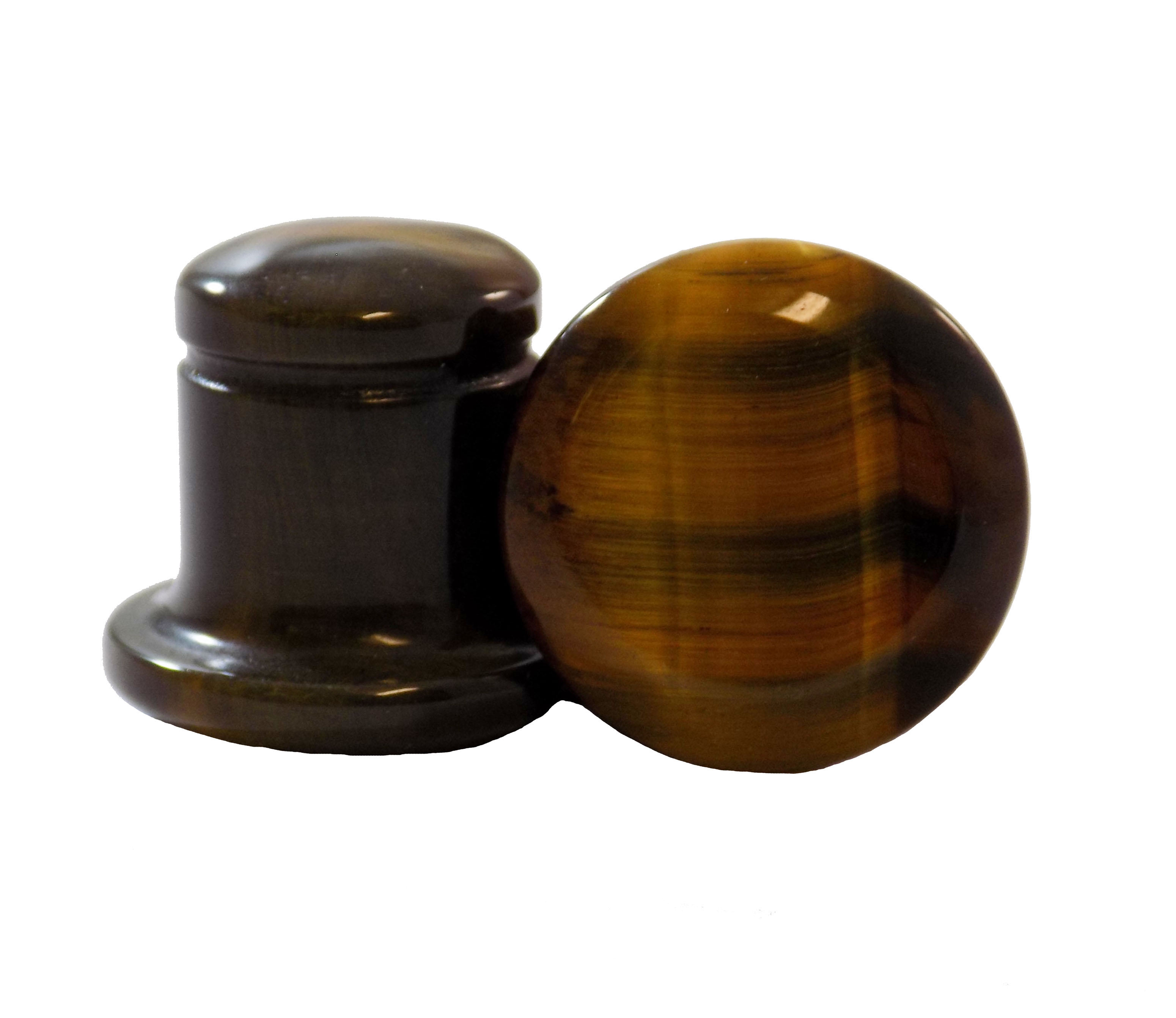 Yellow Tiger Eye Plugs – Identity Body Piercing